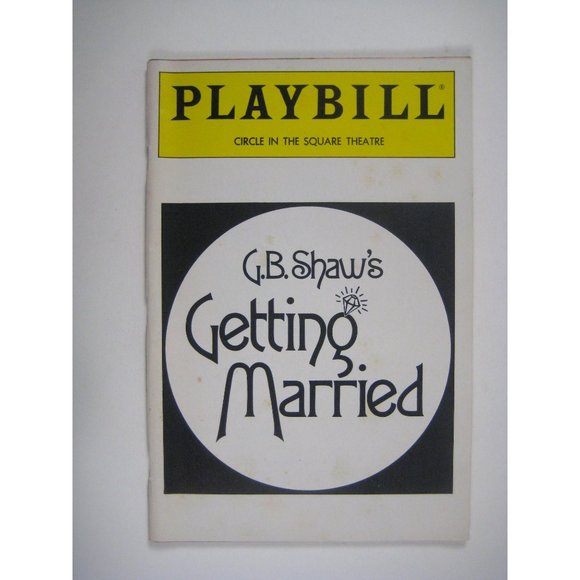 Other | George Bernard Shaw Getting Married Playbill June 1991 Tull ...